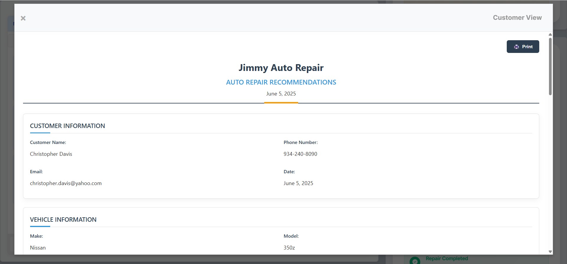 Auto Shop Customer Communication Software | RepairTrak